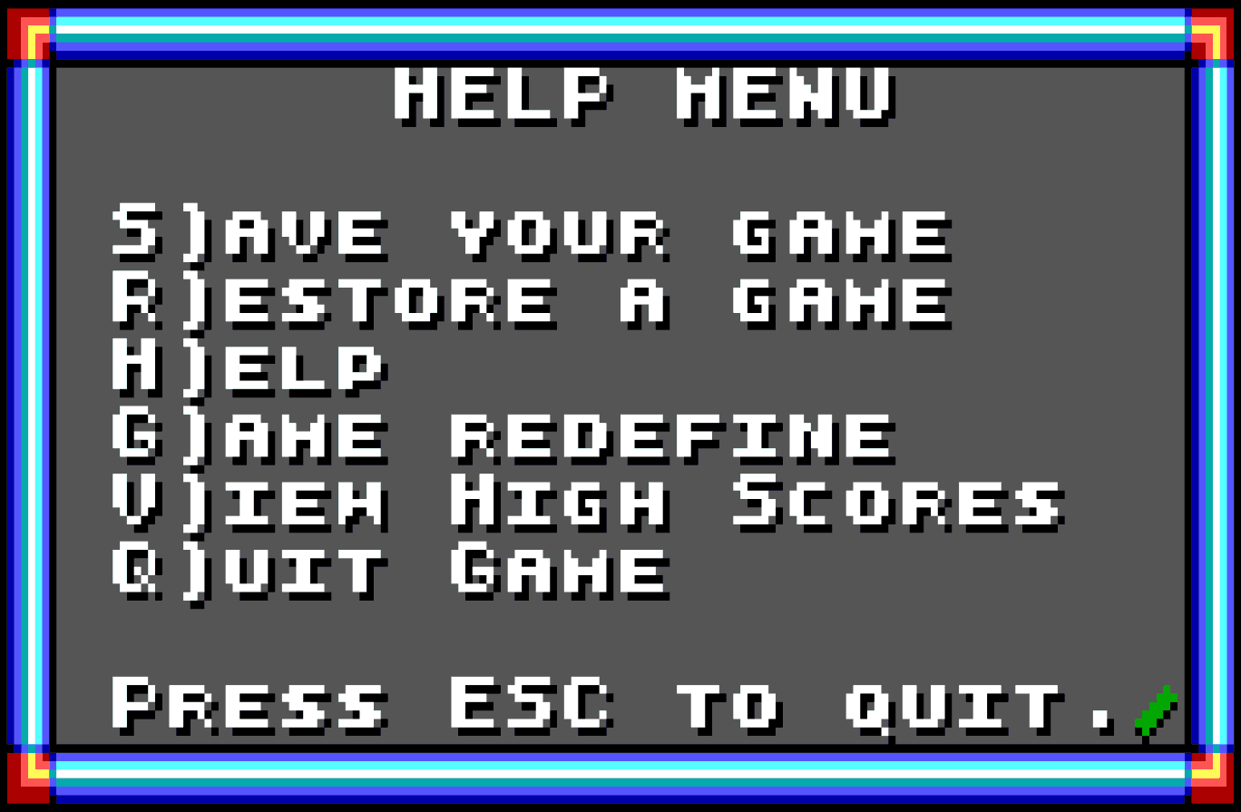 Menu Functions | Cosmodoc