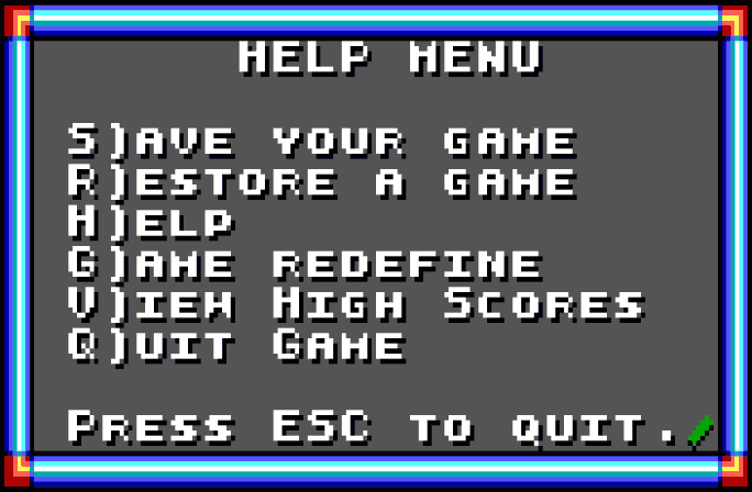 Menu Functions | Cosmodoc